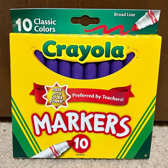 Crayola | Office | Single Color Pack Crayola Markers Purple | Poshmark
